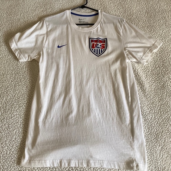 Nike | Shirts | Us Soccer Throwback Logo Nike Tshirt Large | Poshmark